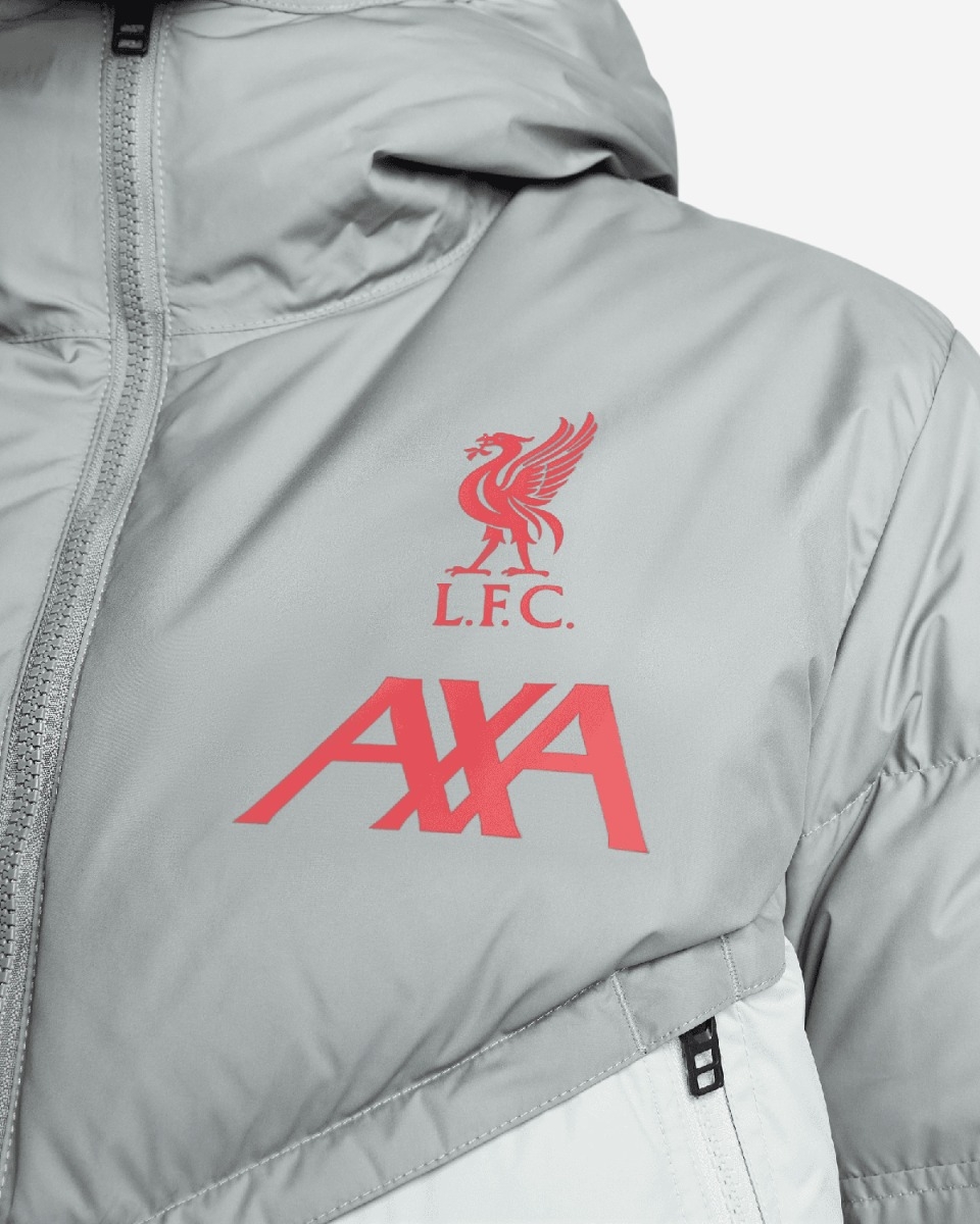 Liverpool F.C. Hooded Strike Jacket - Smoke Grey / Wolf Grey / Tough ...