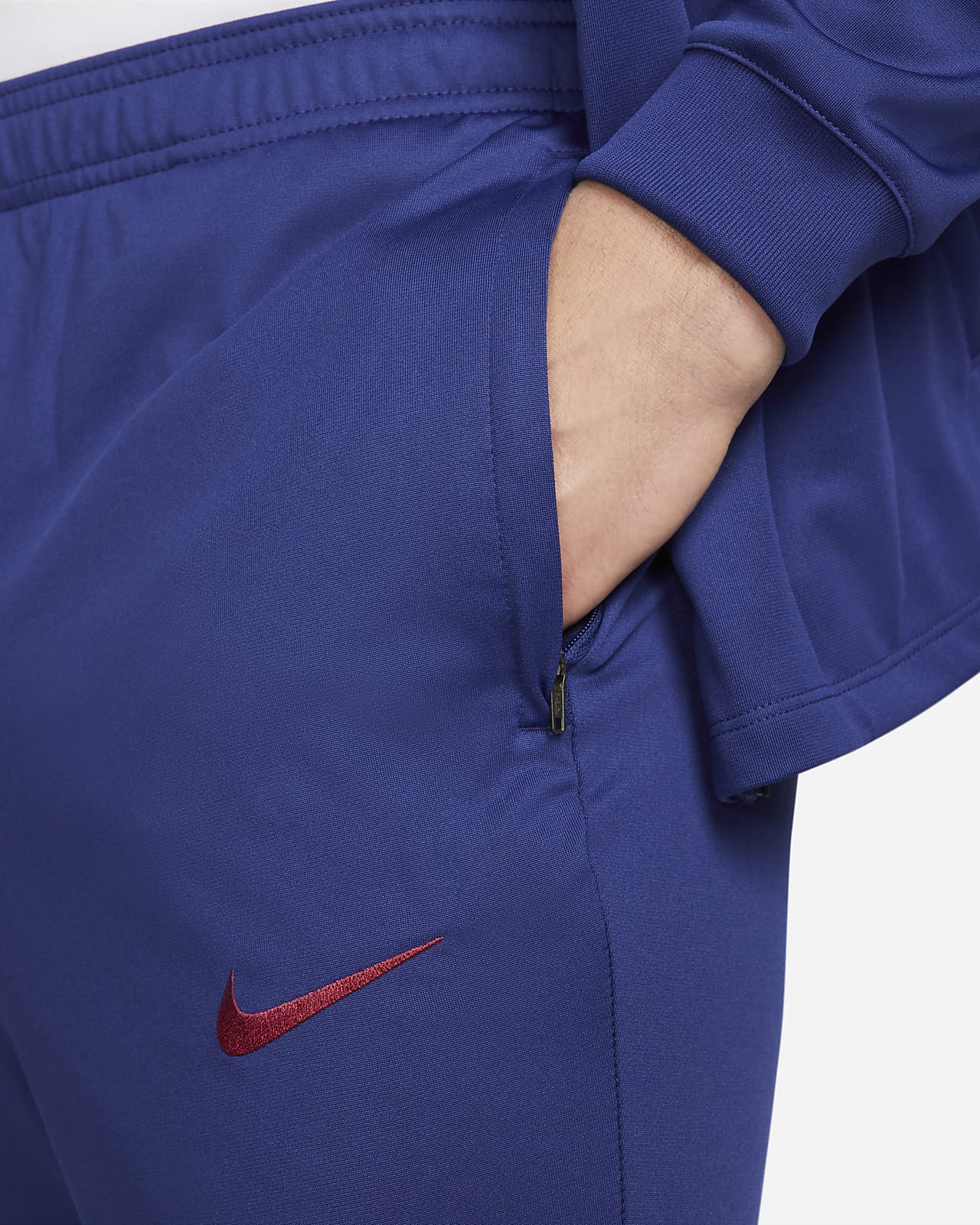 F.C. Barcelona Strike Nike Dri-FIT Hooded Football Tracksuit - Deep ...