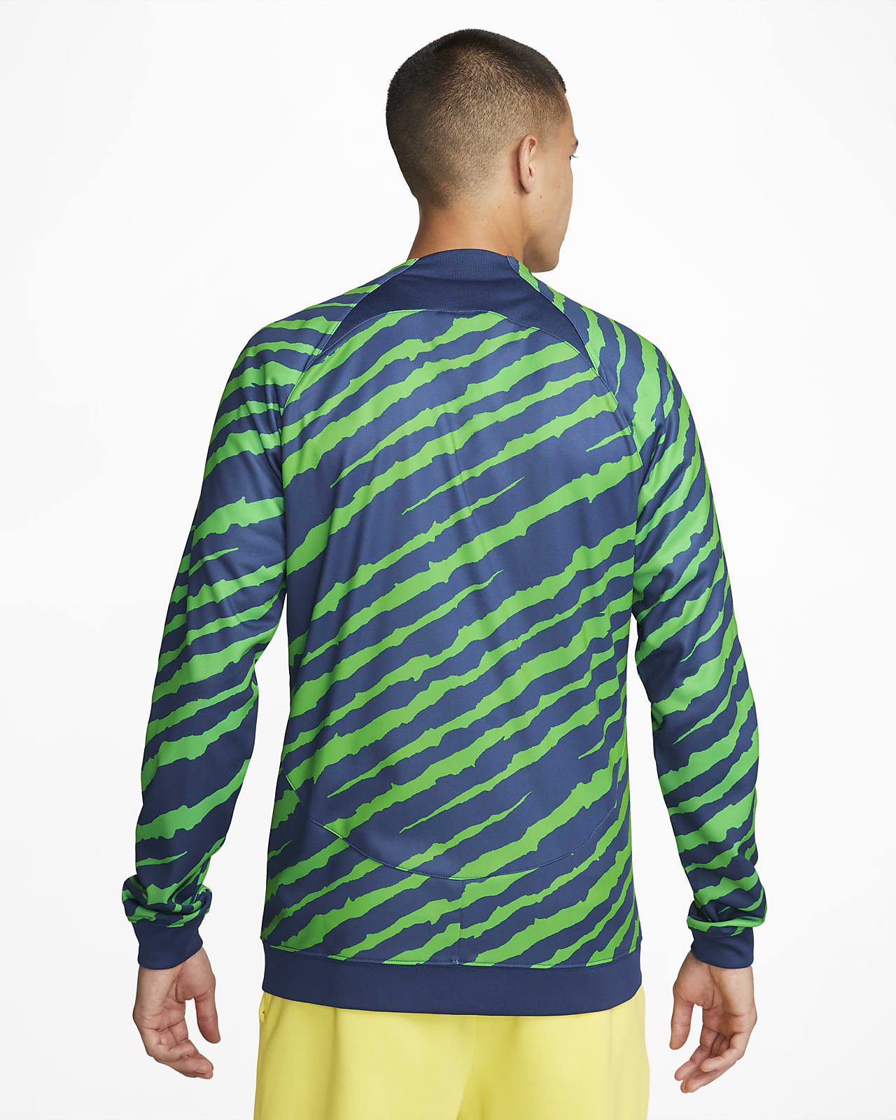 Brasil Academy Pro Full-Zip Knit Football Jacket - Coastal Blue / Light ...