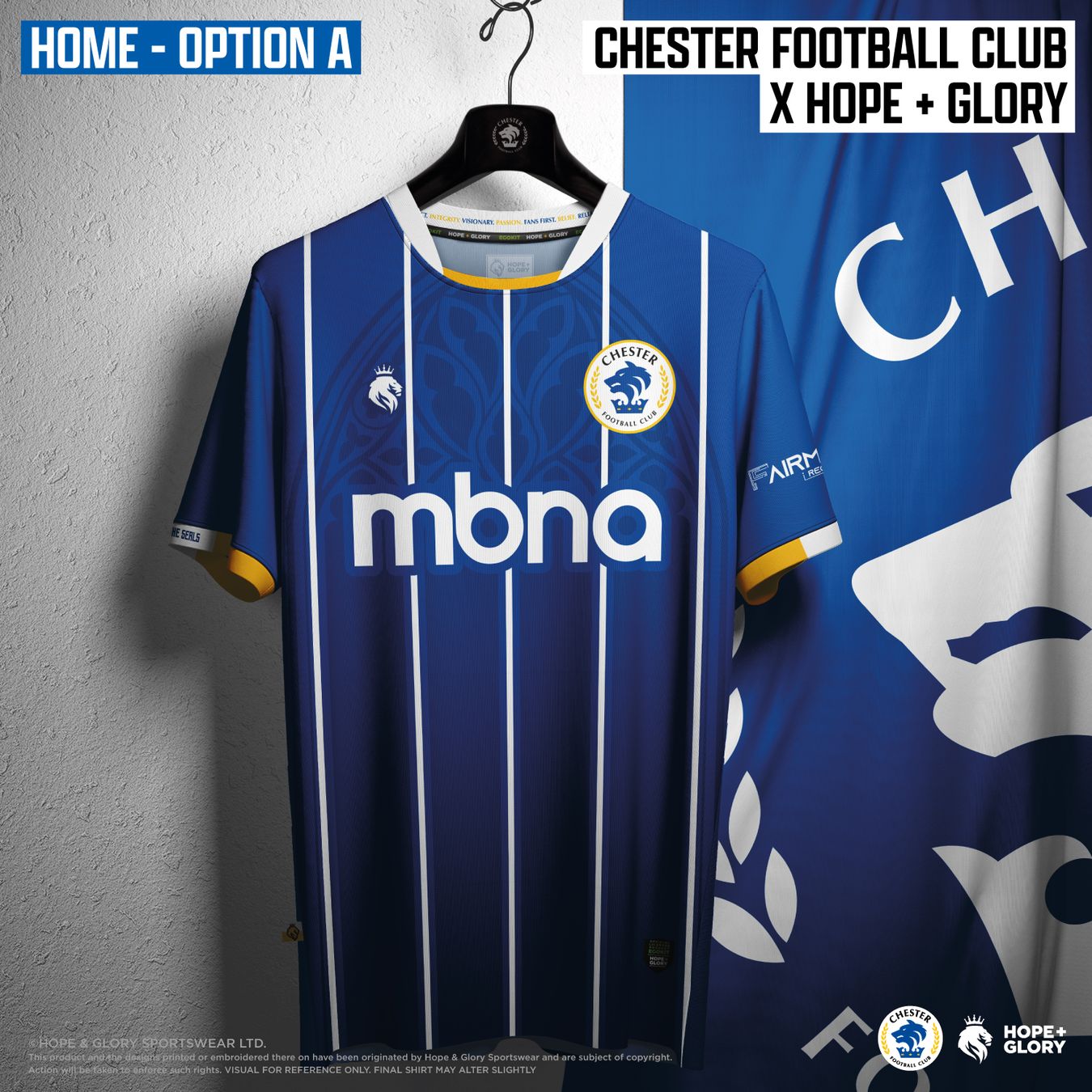 Chester FC 2023/24 Hope + Glory Kit Vote - Football Shirt Culture ...
