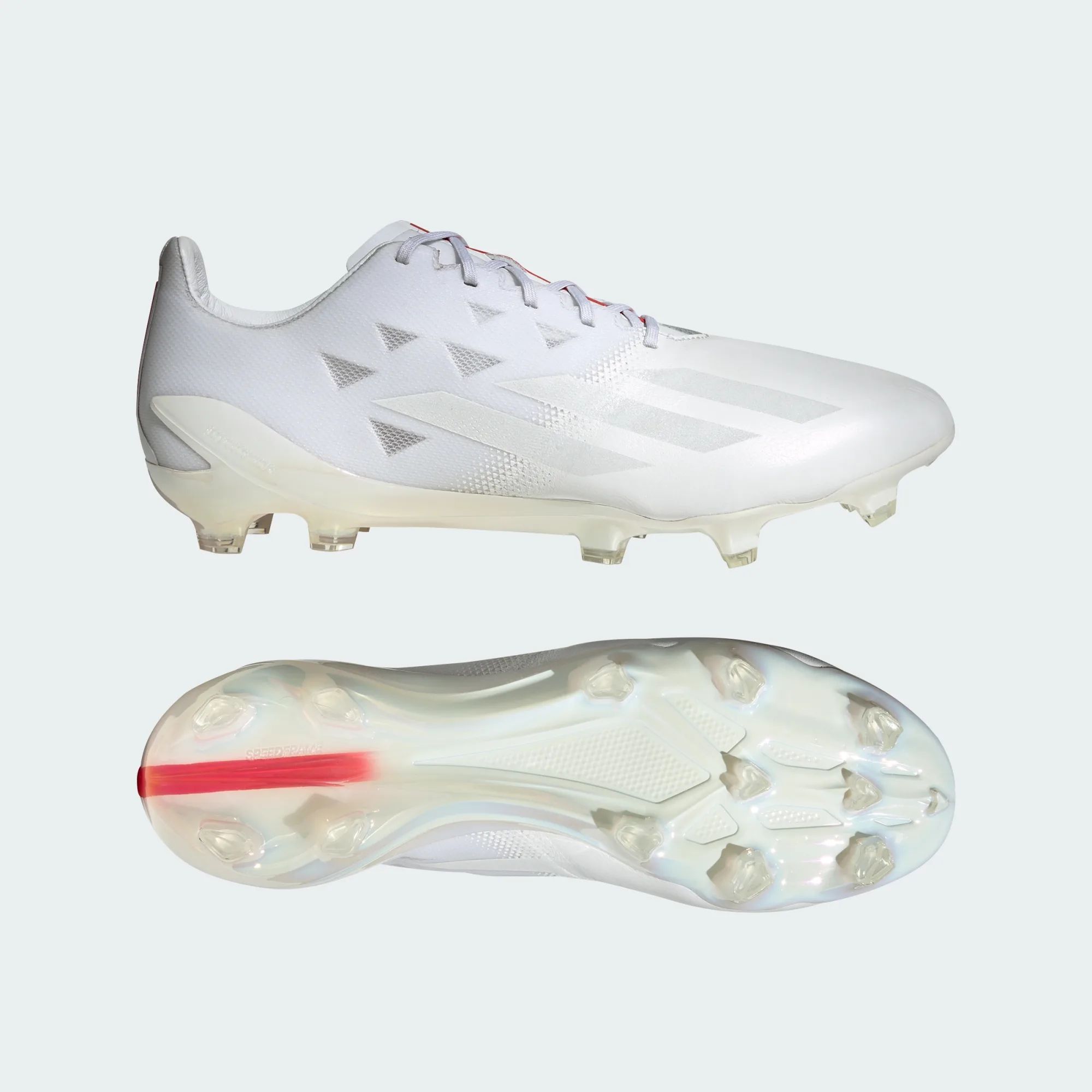 Adidas X Crazyfast Luxury.1 FG - White / Clear Grey / Red - Football ...