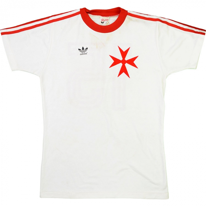 Adidas 1979 Malta Match Worn Home Shirt - Football Shirt Culture ...
