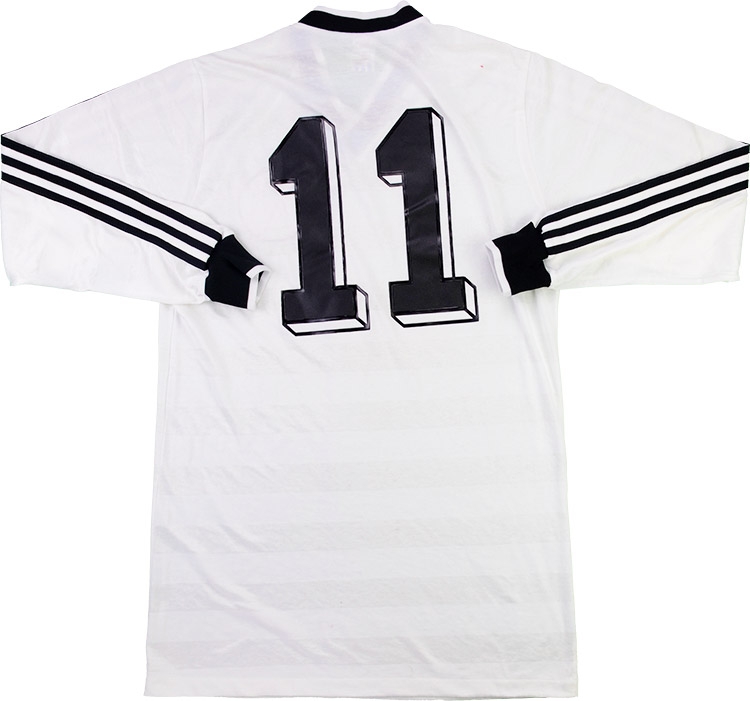 Adidas 1986 West Germany Match Worn Home Shirt - Football Shirt Culture ...