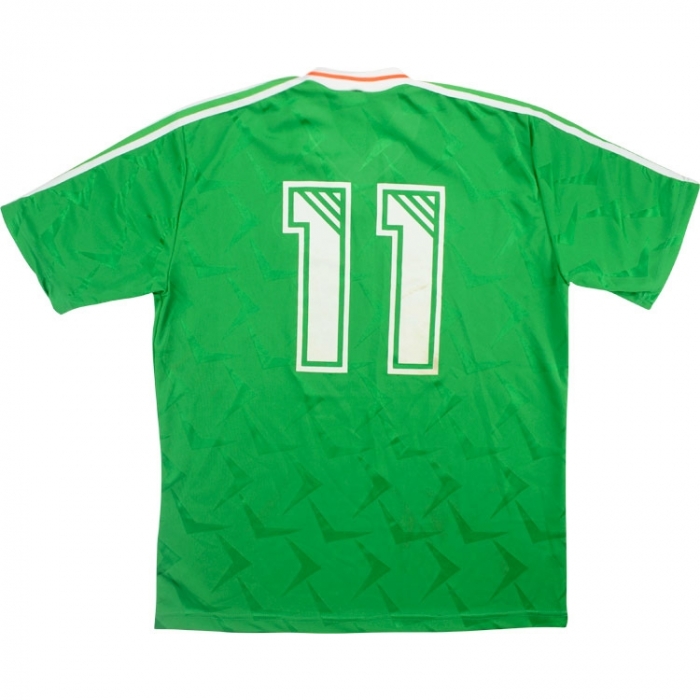 Adidas 1990 Ireland Match Worn Home Shirt - Football Shirt Culture ...