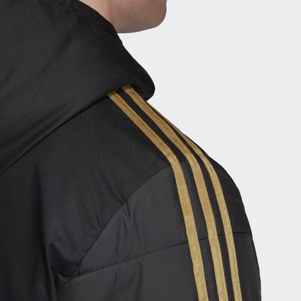 Adidas 2019-20 Real Madrid Winter Jacket - Black / Dark Football Gold ...