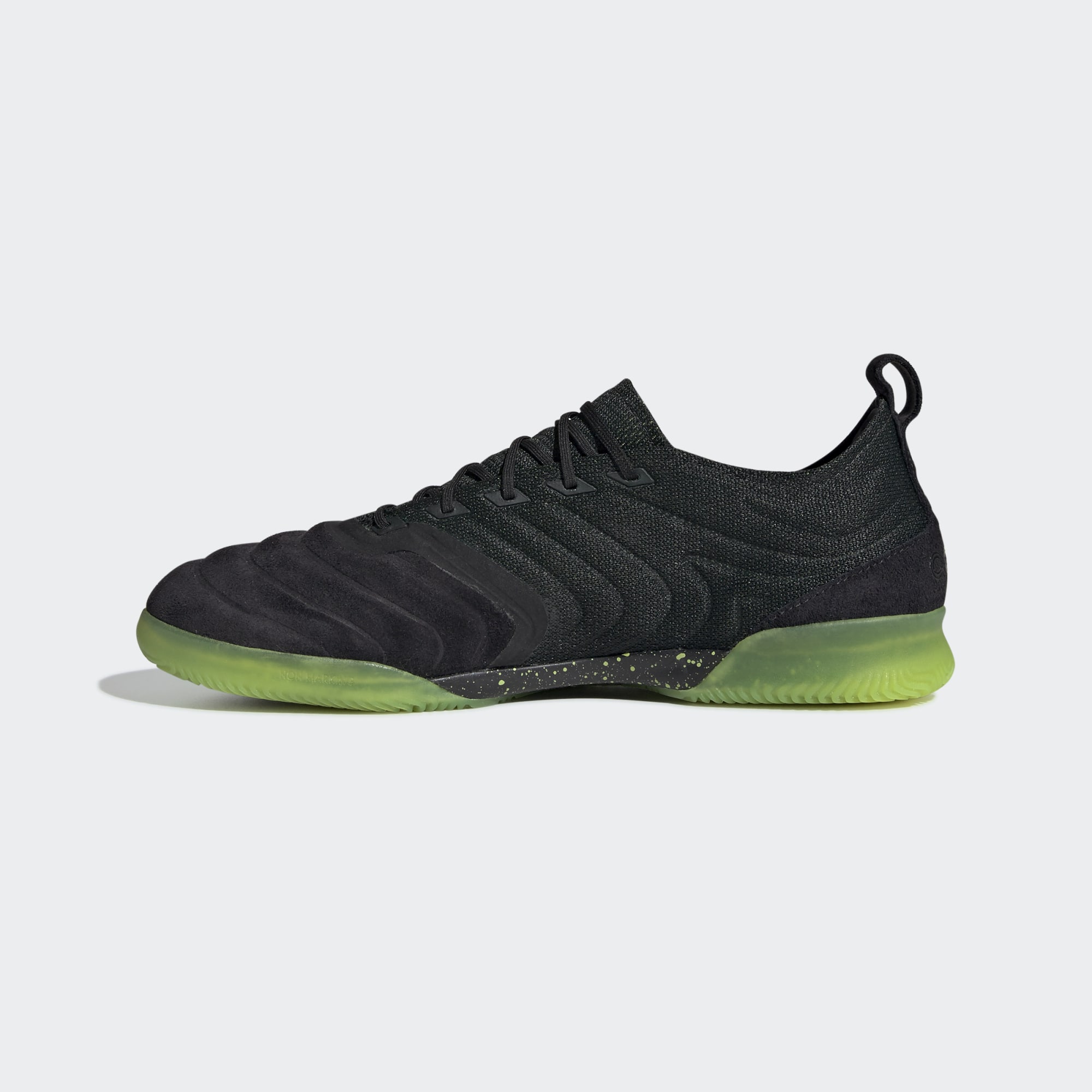 Adidas Copa 19.1 IN Shoes - Core Black / Core Black / Solar Yellow ...