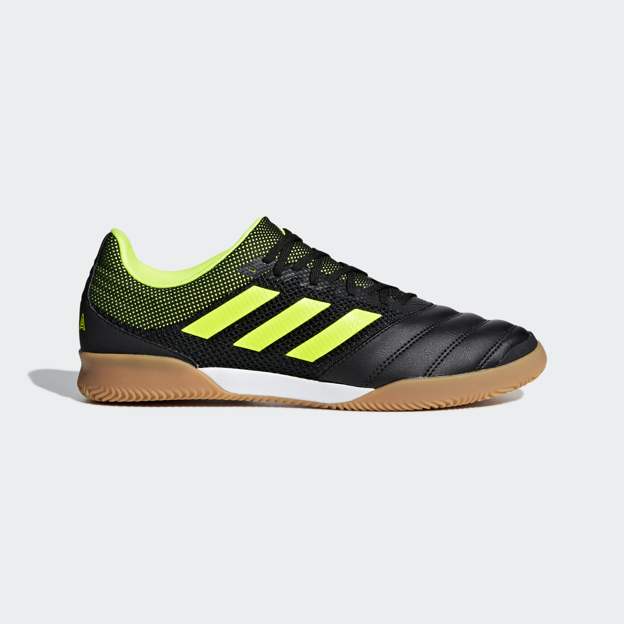Adidas Copa 19.3 IN Sala Exhibit Shoes - Core Black / Solar Yellow ...