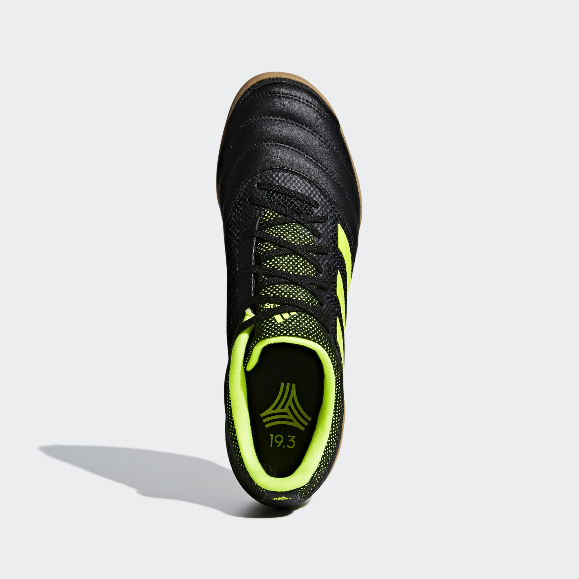 Adidas Copa 19.3 IN Sala Exhibit Shoes - Core Black / Solar Yellow ...