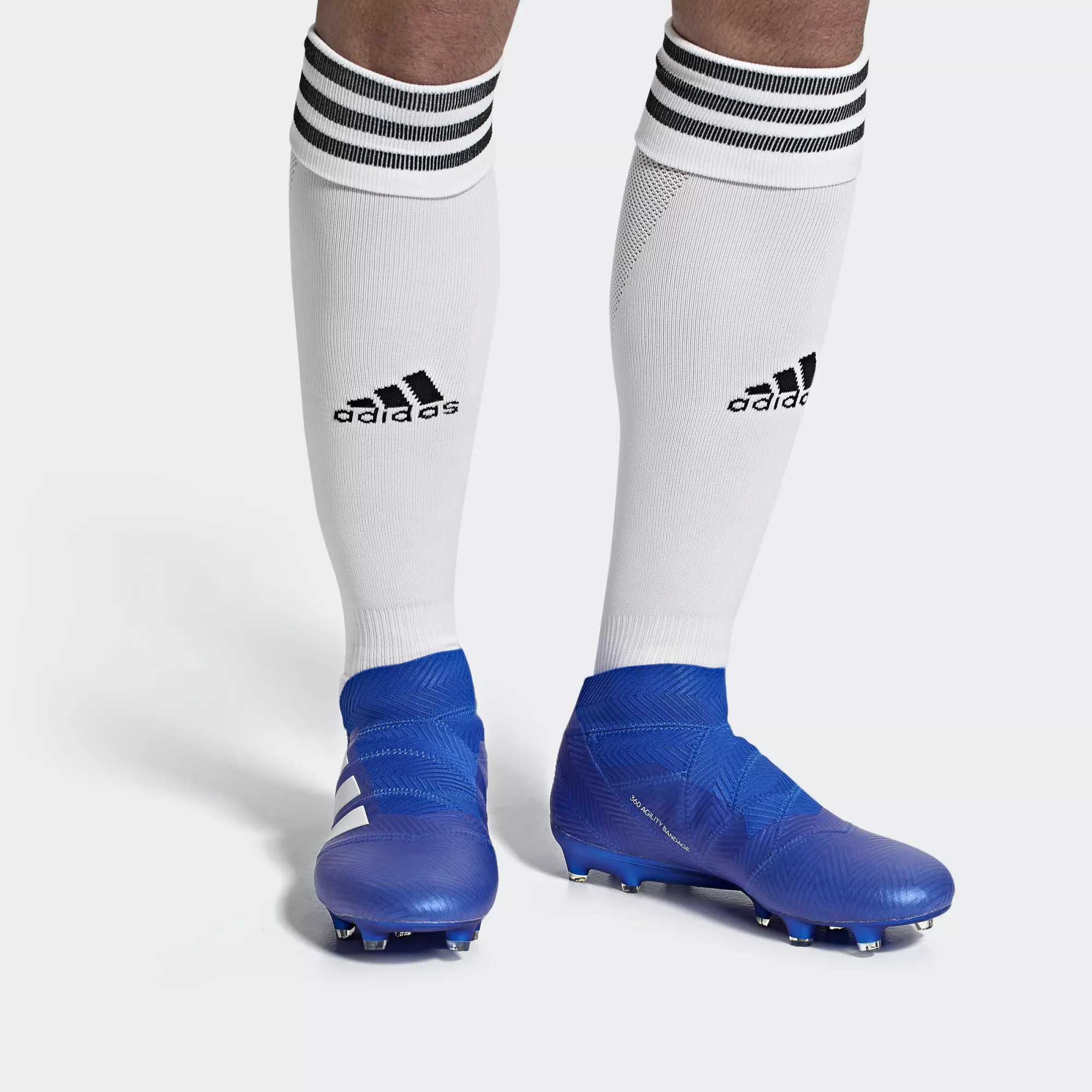 Adidas Nemeziz 18 Fg Team Mode Football Blue Ftwr White Football