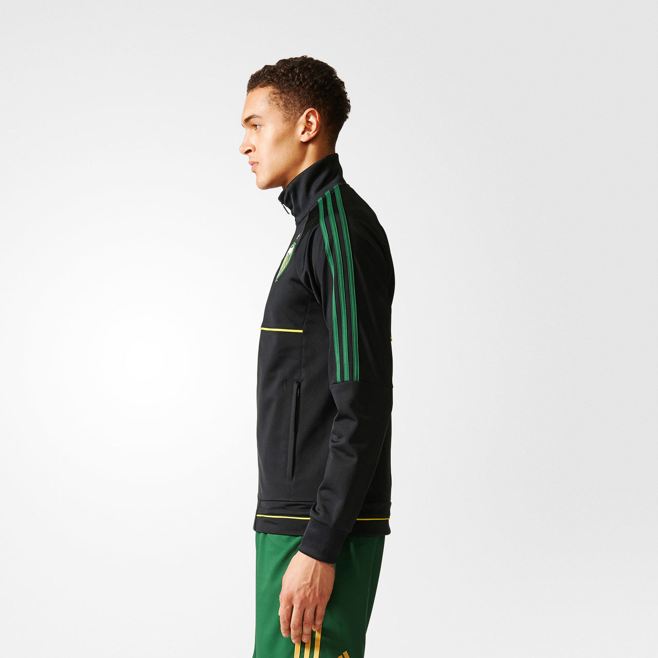 Portland Timbers 2017 Adidas Anthem Jacket - Black / Shock Slime ...