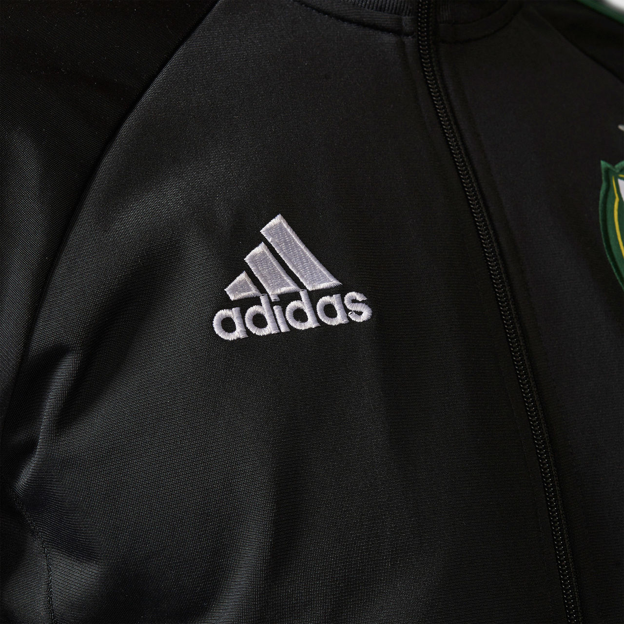 Portland Timbers 2017 Adidas Anthem Jacket - Black / Shock Slime ...