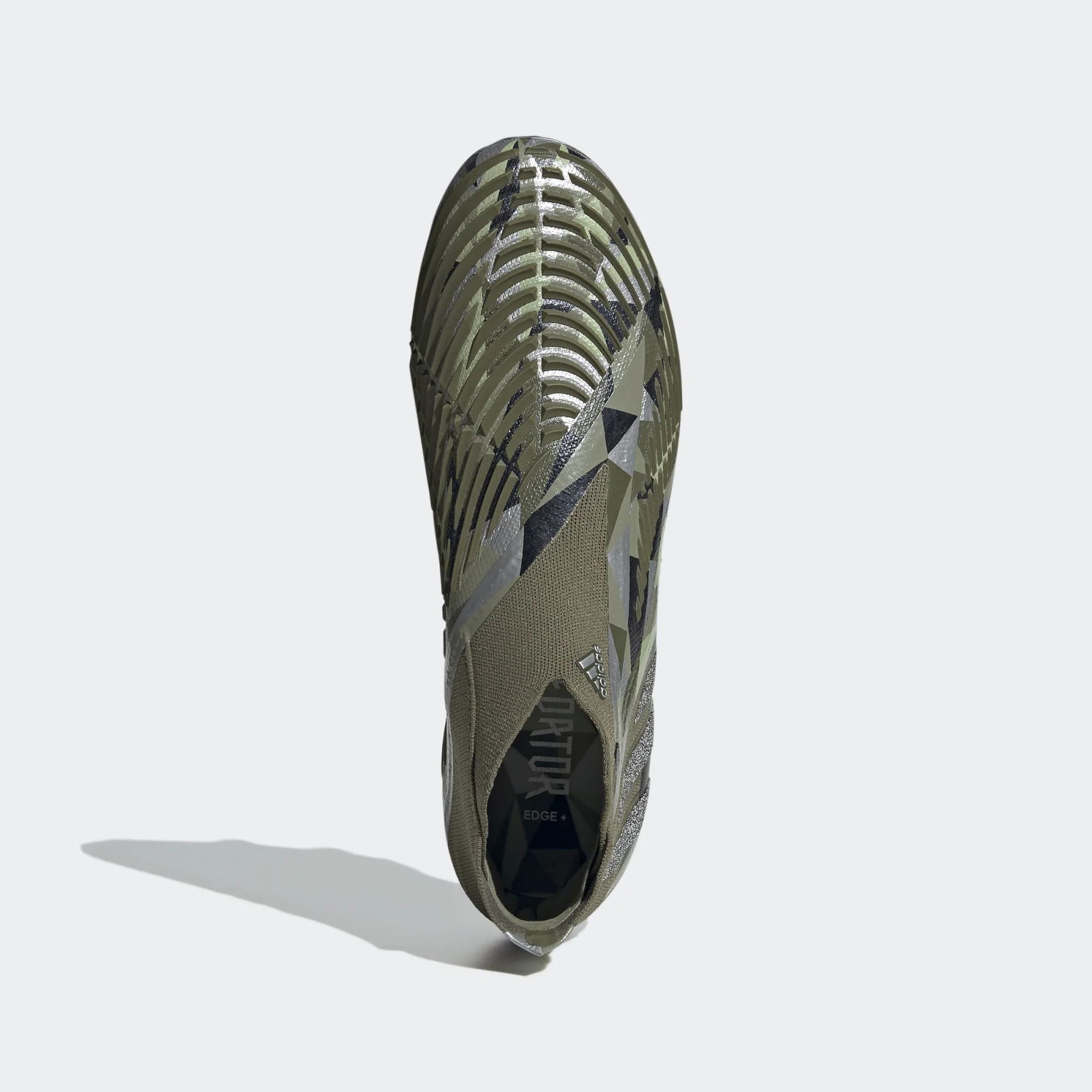 Adidas Predator Edge Crystal+ FG - Focus Olive / Silver Metallic ...