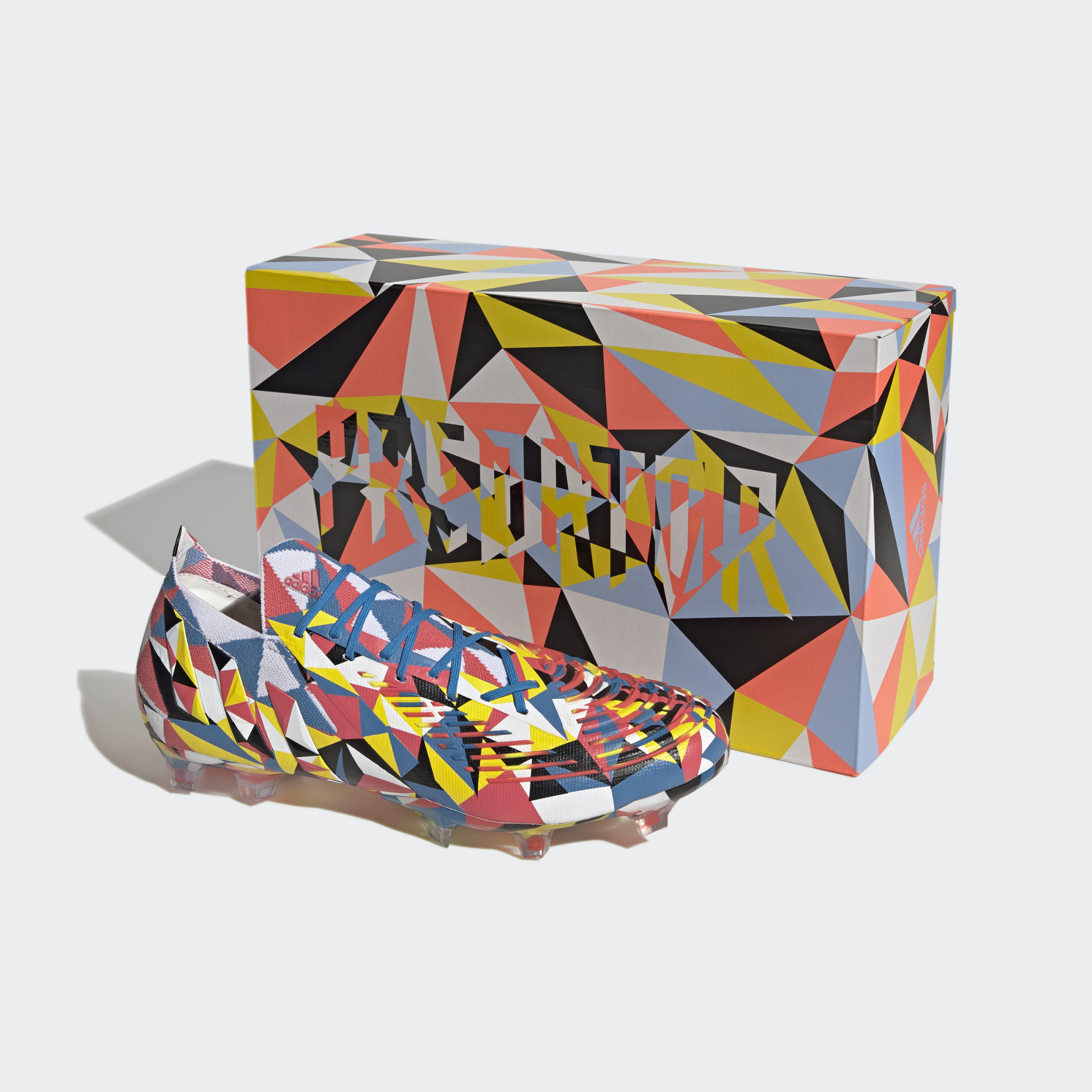 Adidas Predator Edge Geometric.1 FG - Bright Blue / Team Yellow / Solar ...