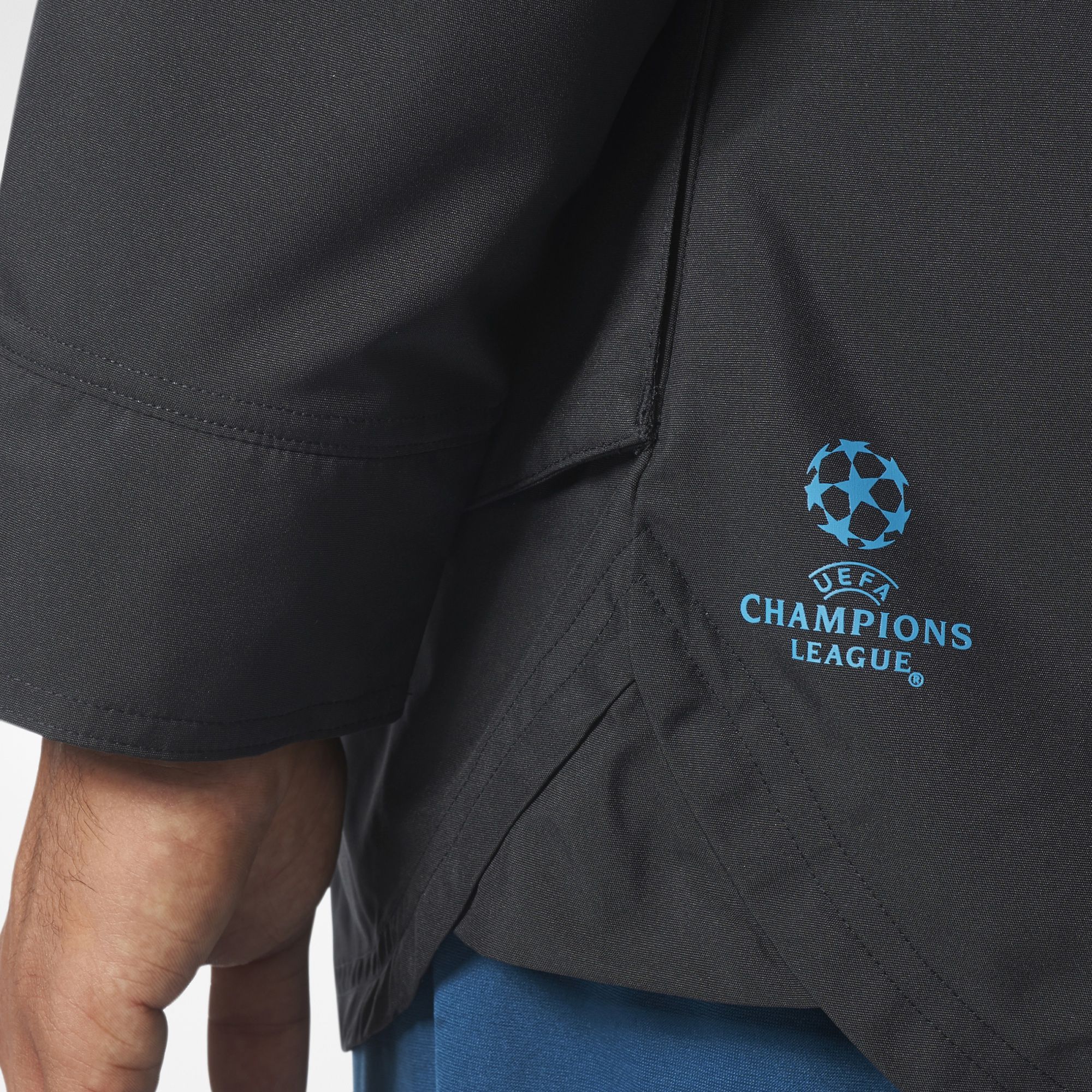 Adidas Real Madrid UCL All-weather Jacket - Black / Vivid Teal