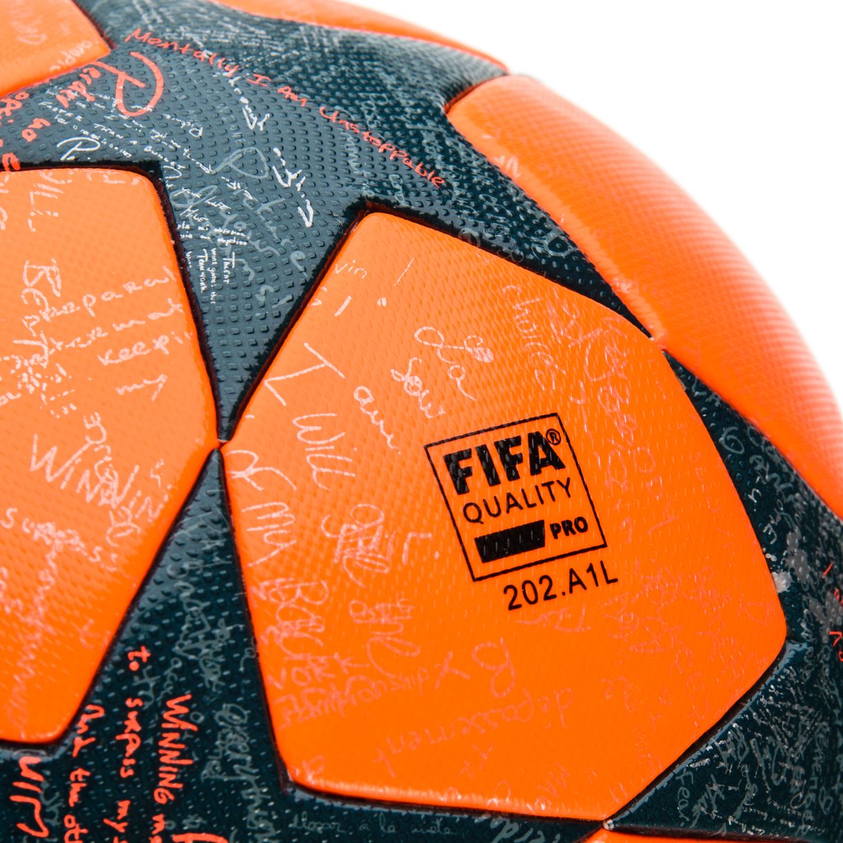 Adidas UCL Finale 16 Official Winter Match Ball - Solar Orange / Vapour ...