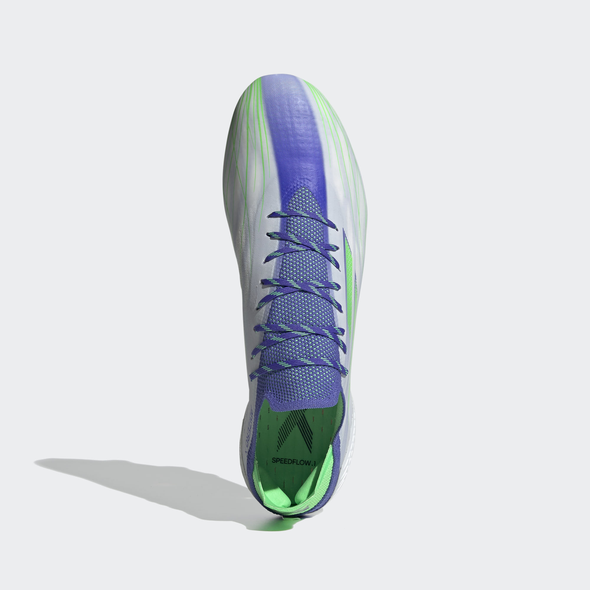 Adidas X Speedflow.1 Adizero FG Prime X - Cloud White / Screaming Green ...