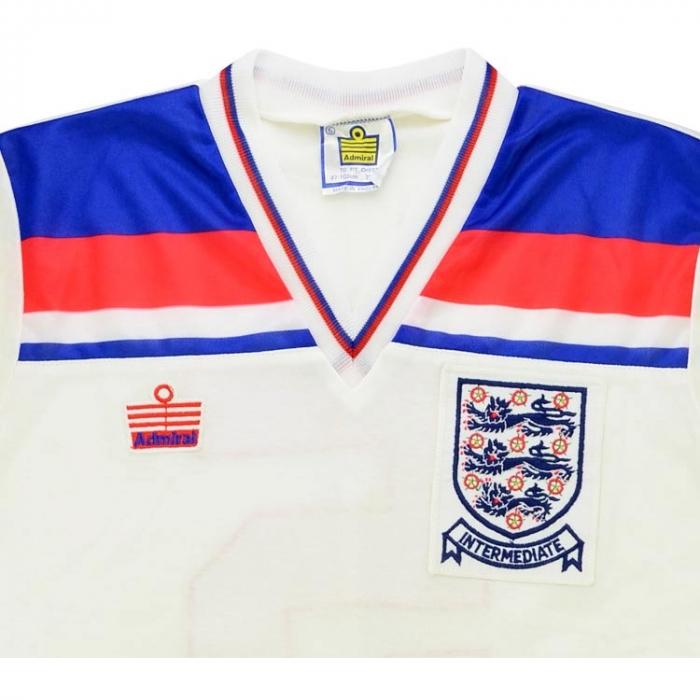 Admiral 1983 England U-21 Match Issue Home Shirt - Football Shirt ...