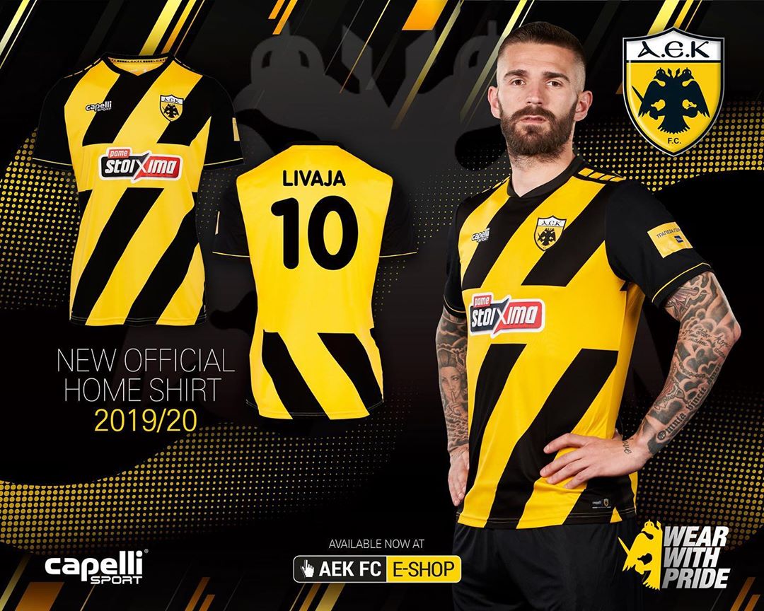 AEK Athens 2019-20 Capelli Sport Home Kit