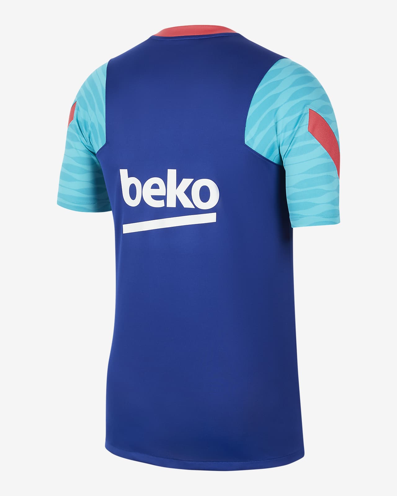 Barcelona Strike Football Top - Deep Royal Blue / Oracle Aqua / Light ...