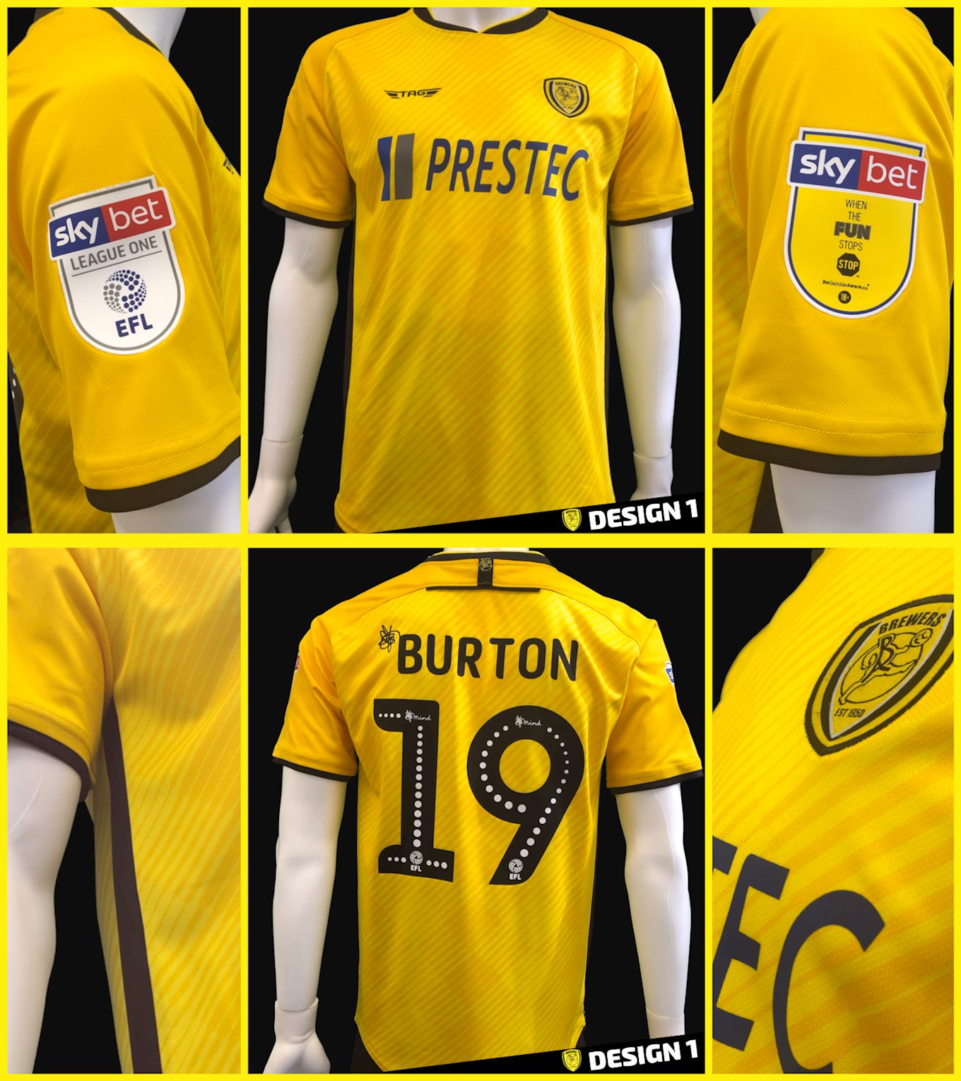Burton Albion 2019-20 Tag Home Shirt Vote - Football Shirt Culture ...