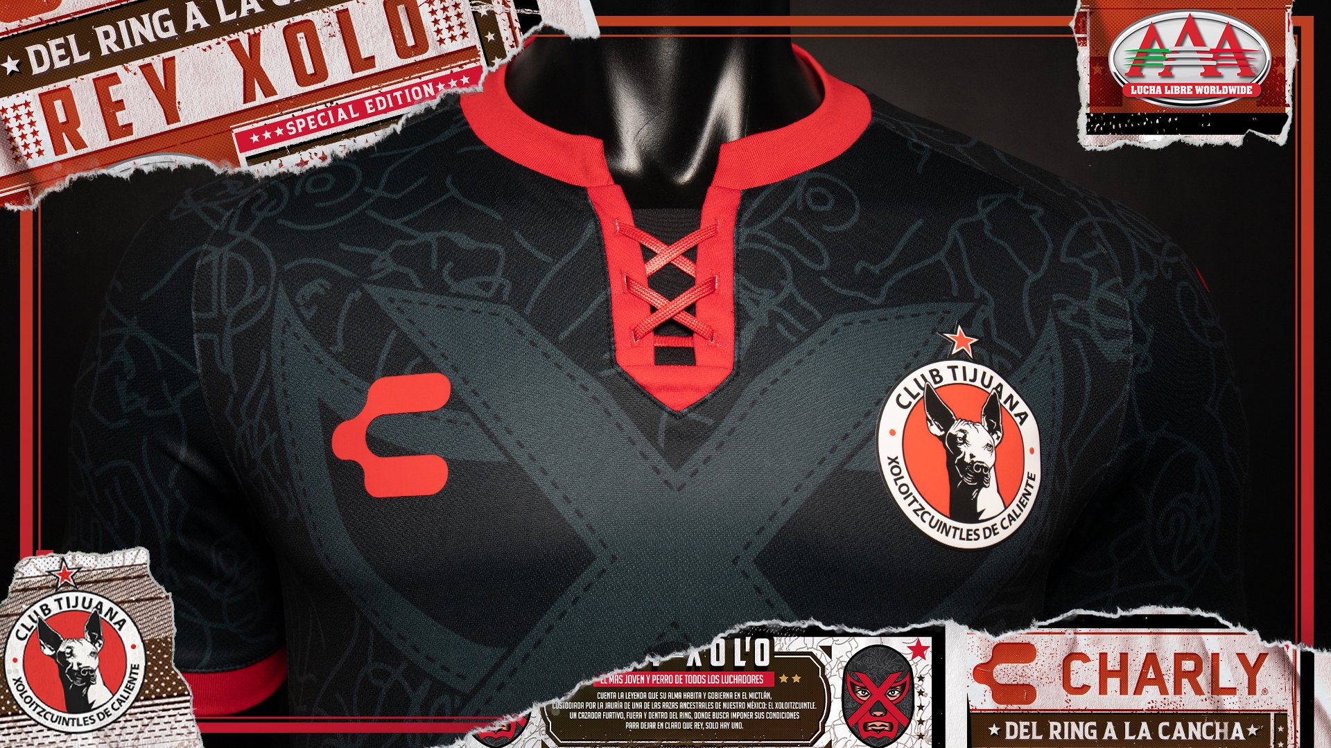 Club Tijuana X Lucha Libre AAA 2021/22 Charly Special Edition Jersey