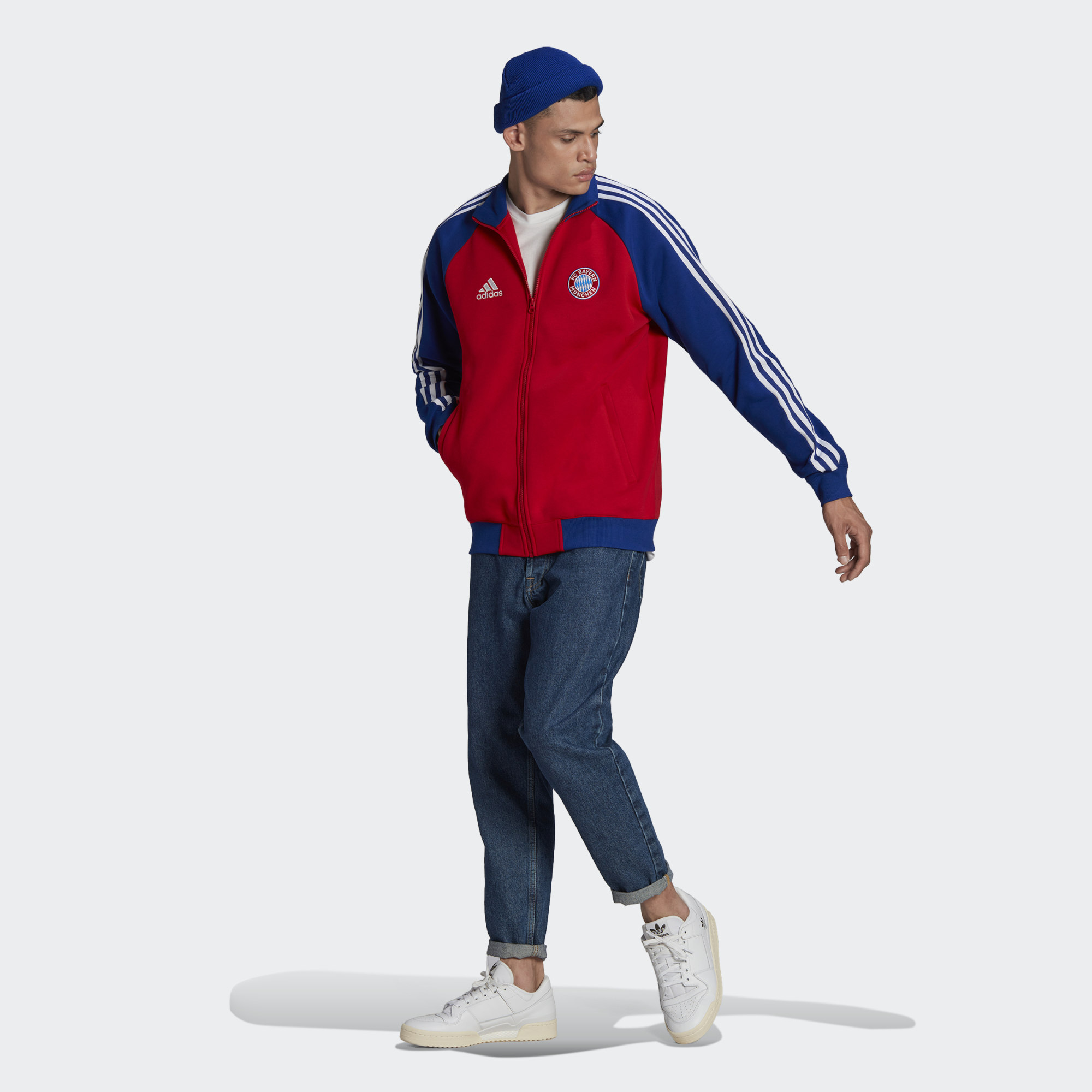 FC Bayern Tiro 21 Anthem Jacket - FCB True Red / Mystery Ink