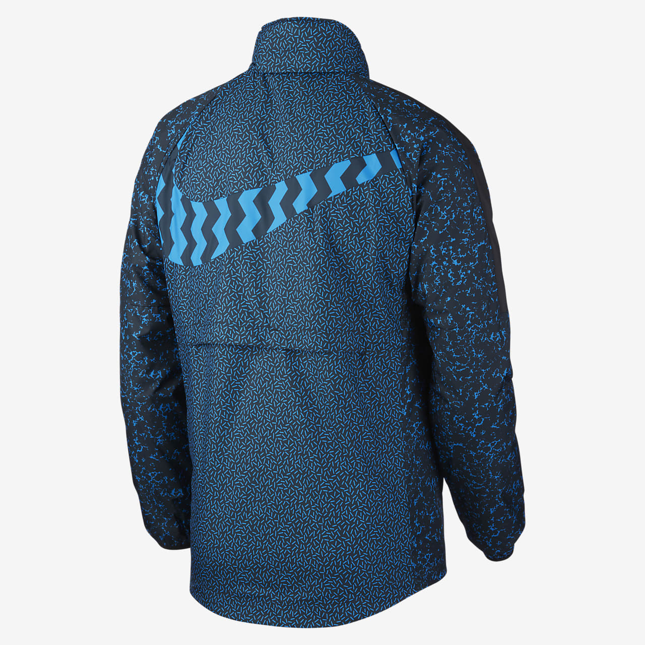 Inter Milan Graphic Football Jacket - Blue Spark / Black / Tour Yellow ...