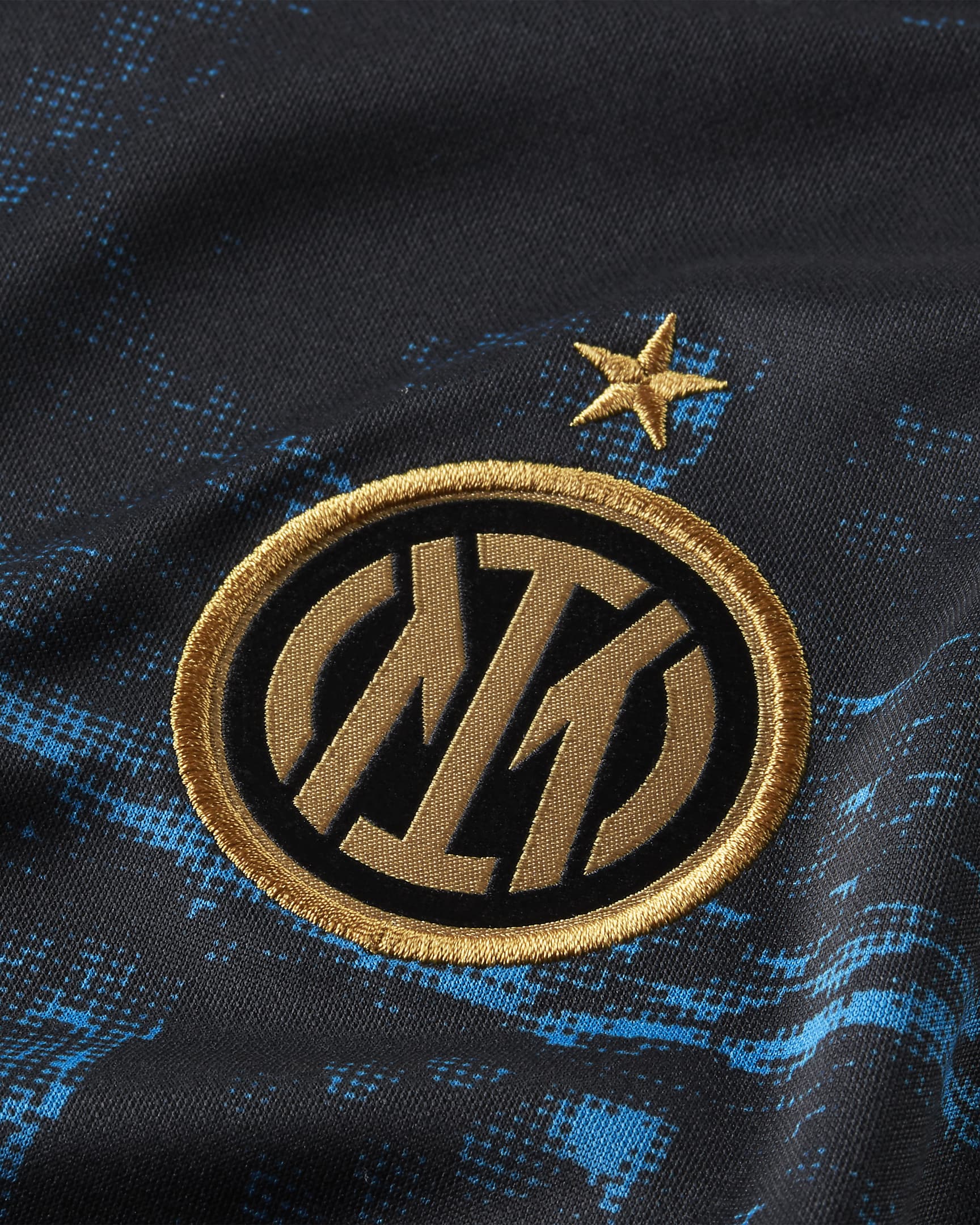 Inter Milan 21/22 Pre-Match Football Top - Blue Spark / Black / Black ...