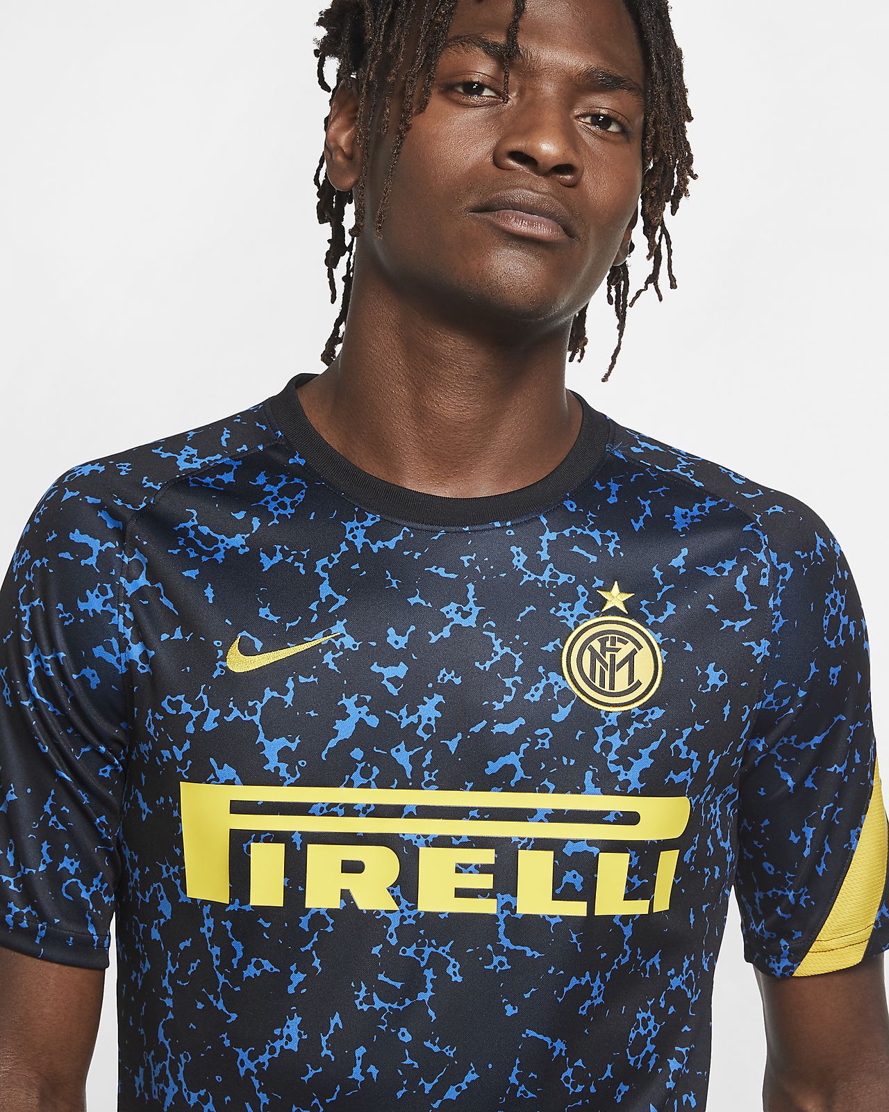 Inter Milan Short-Sleeve Football Top - Blue Spark / Tour Yellow ...