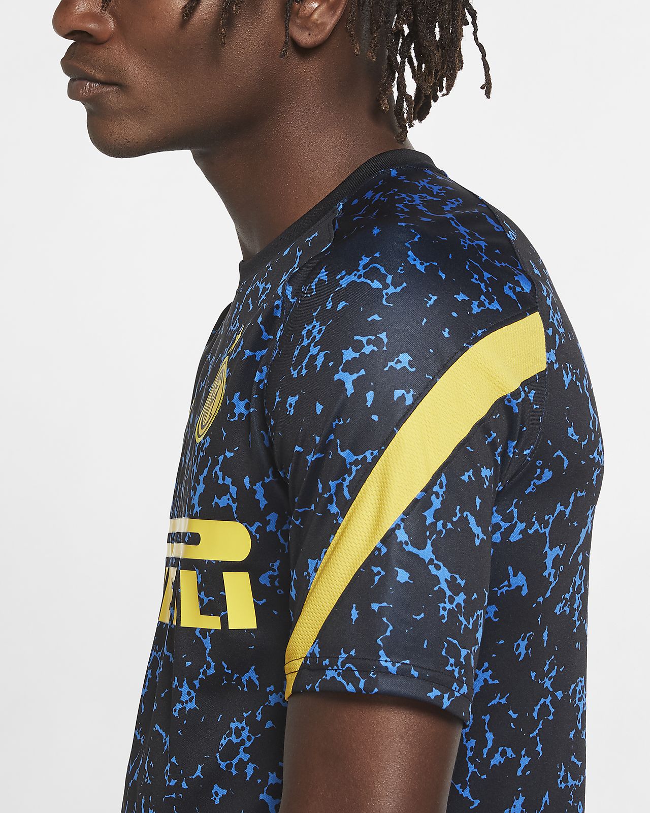 Inter Milan Short-Sleeve Football Top - Blue Spark / Tour Yellow ...