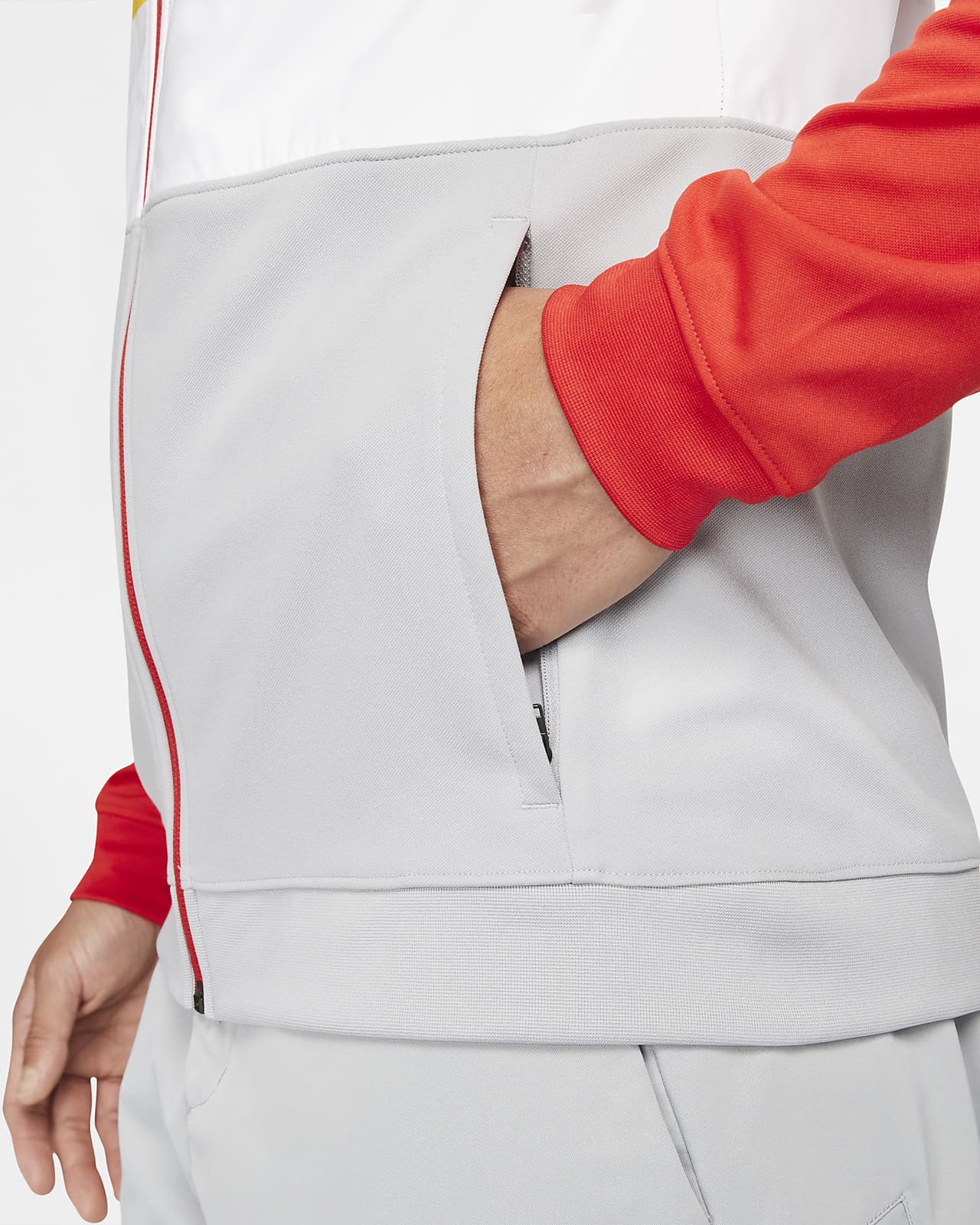 Liverpool 21/22 Full-Zip Football Jacket - Rush Red / Wolf Grey ...