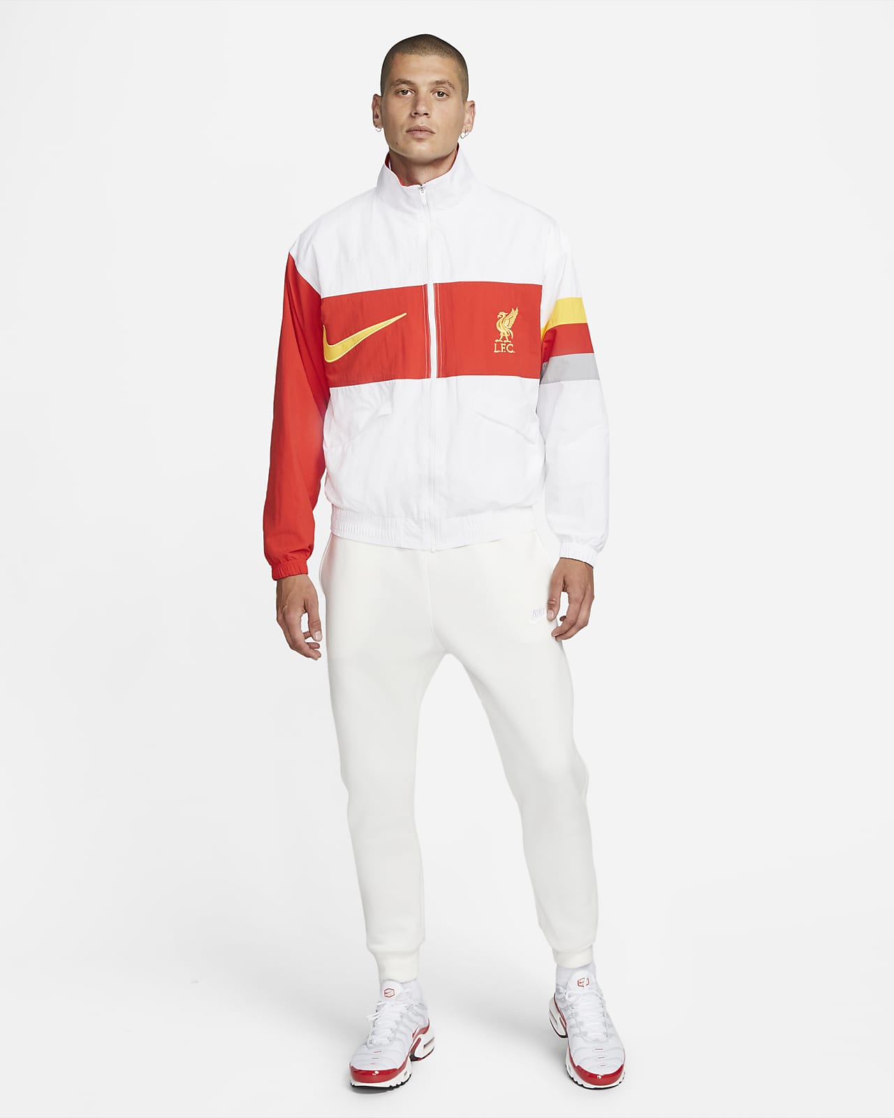 Liverpool 21/22 Woven Jacket - White / Rush Red / Wolf Grey / Chrome ...