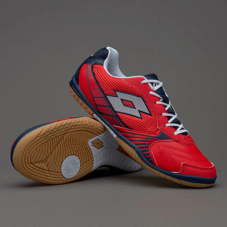 Lotto Tacto II 500 Indoor - Red Reef / Silver Metal - Football Shirt ...