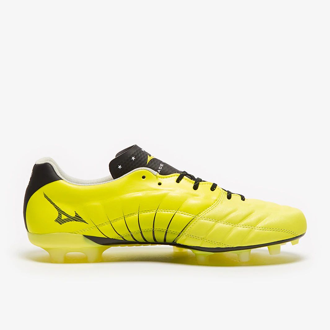 Mizuno Rebula Cup Made In Japan FG - Safety Yellow / Black - Football ...