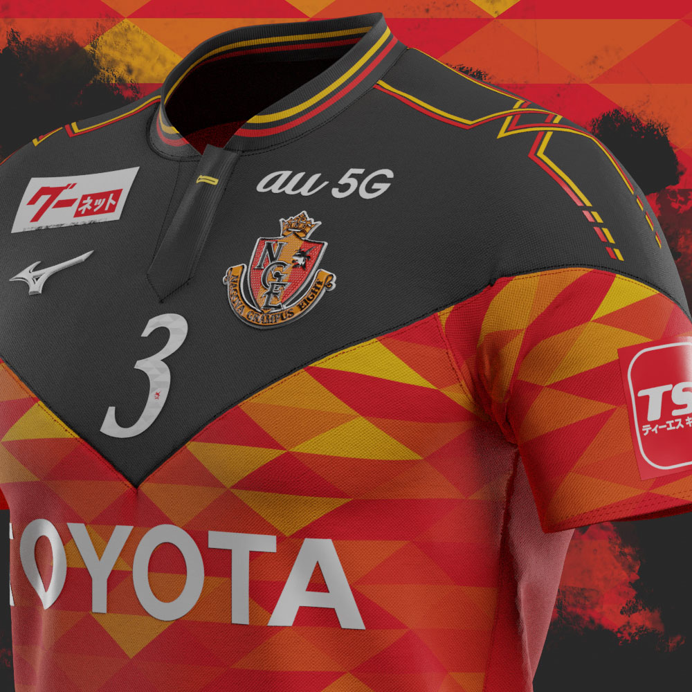Nagoya Grampus Eight X Mizuno Home Shirt Concept by Corinth - Football ...