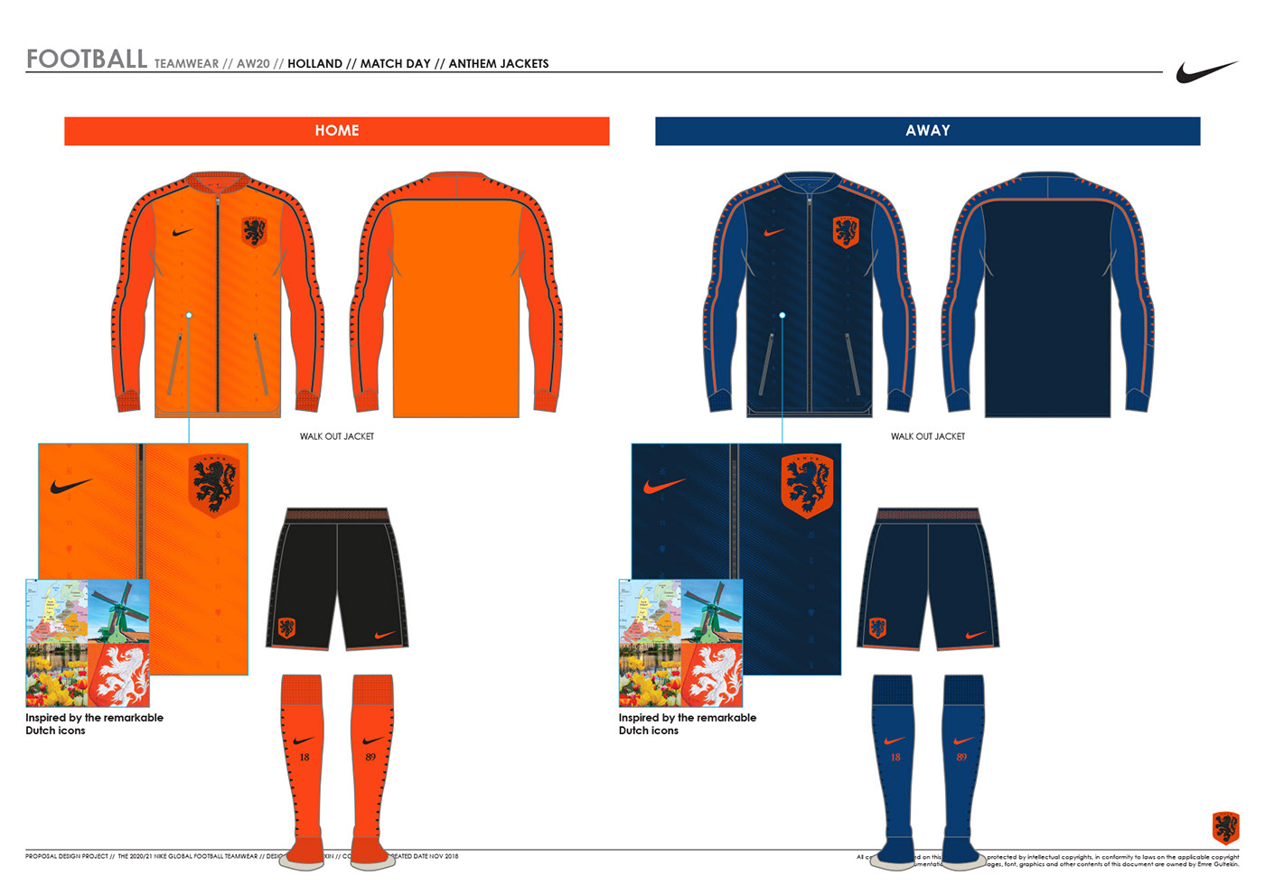 Netherlands 2020-21 Kit and Apparel Concepts by Emre Gultekin ...