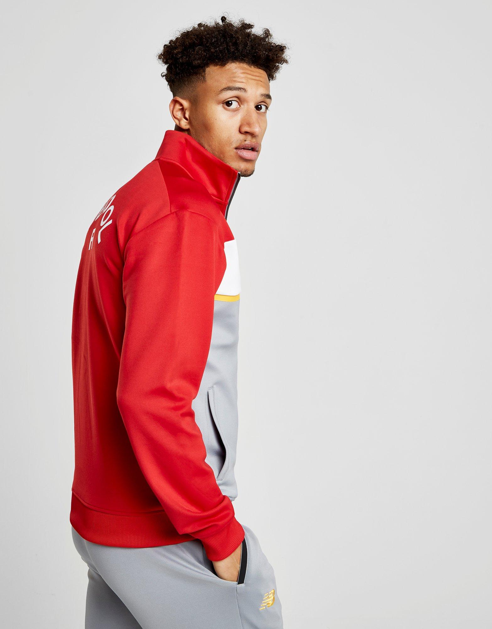 New Balance 247 Liverpool FC Track Top - Red / White / Grey - Football ...
