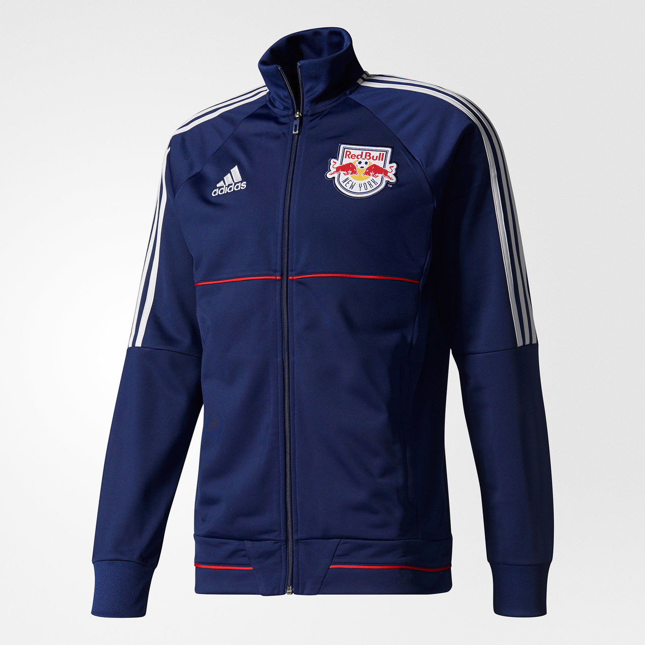 New York Red Bulls 2017 Adidas Anthem Jacket - Blue / Light Onix / Toro ...