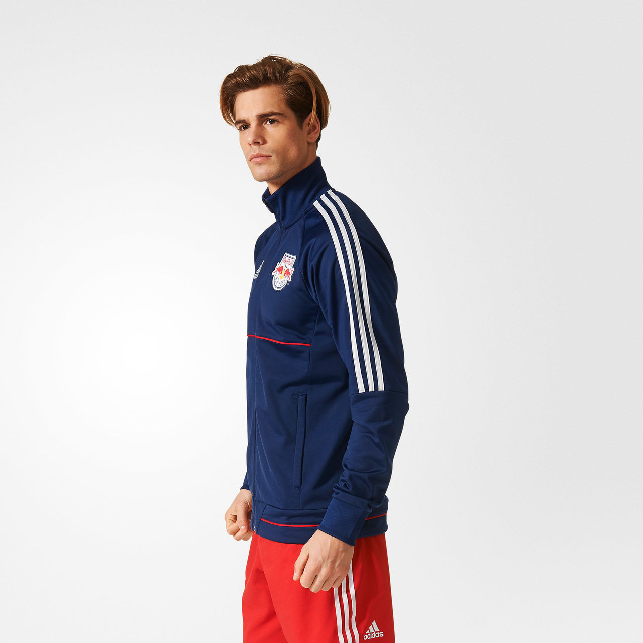 New York Red Bulls 2017 Adidas Anthem Jacket - Blue / Light Onix / Toro ...