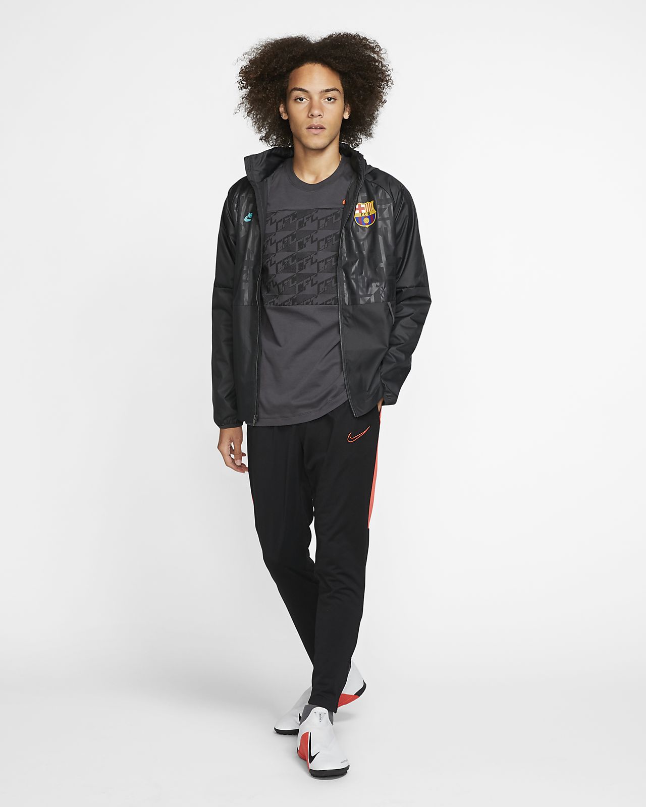 Nike FC Barcelona Football Jacket - Dark Smoke Grey / Cabana - Football ...