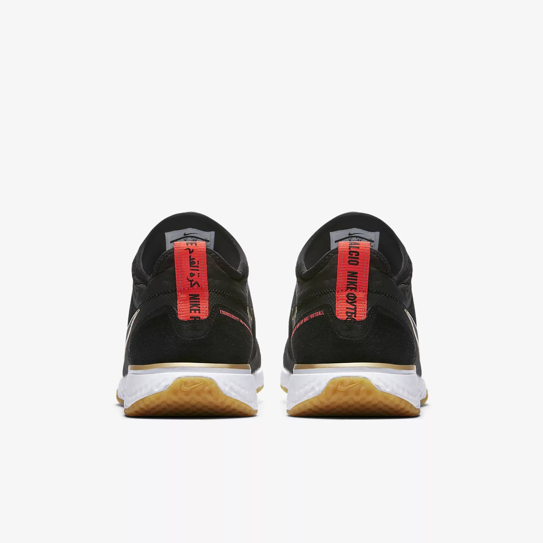 Nike F.C. Football Shoe - Black / Bright Crimson / Metallic Gold / Black