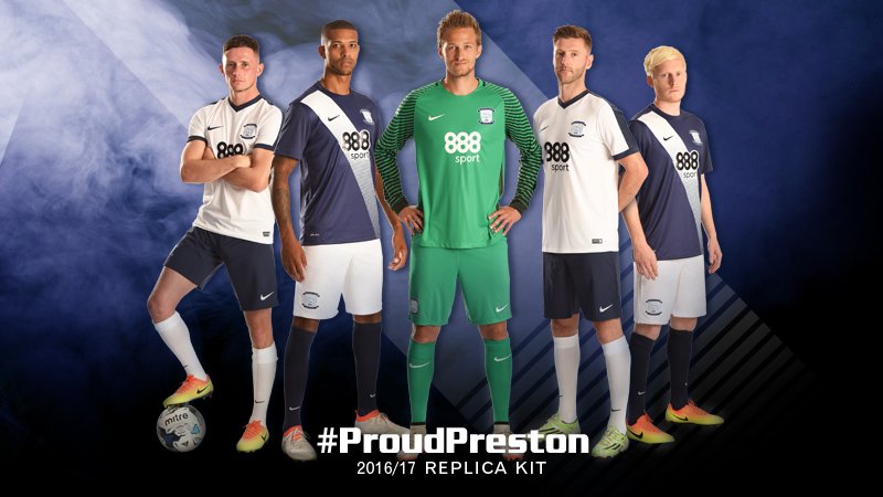 Preston North End 16/17 Nike Home & Away Kits