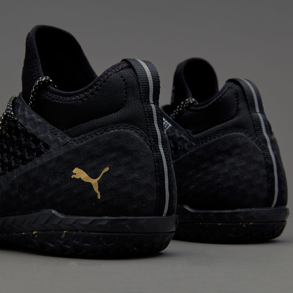 Puma 365 Ignite Netfit IN - Puma Black / Gold / Puma White - Football ...