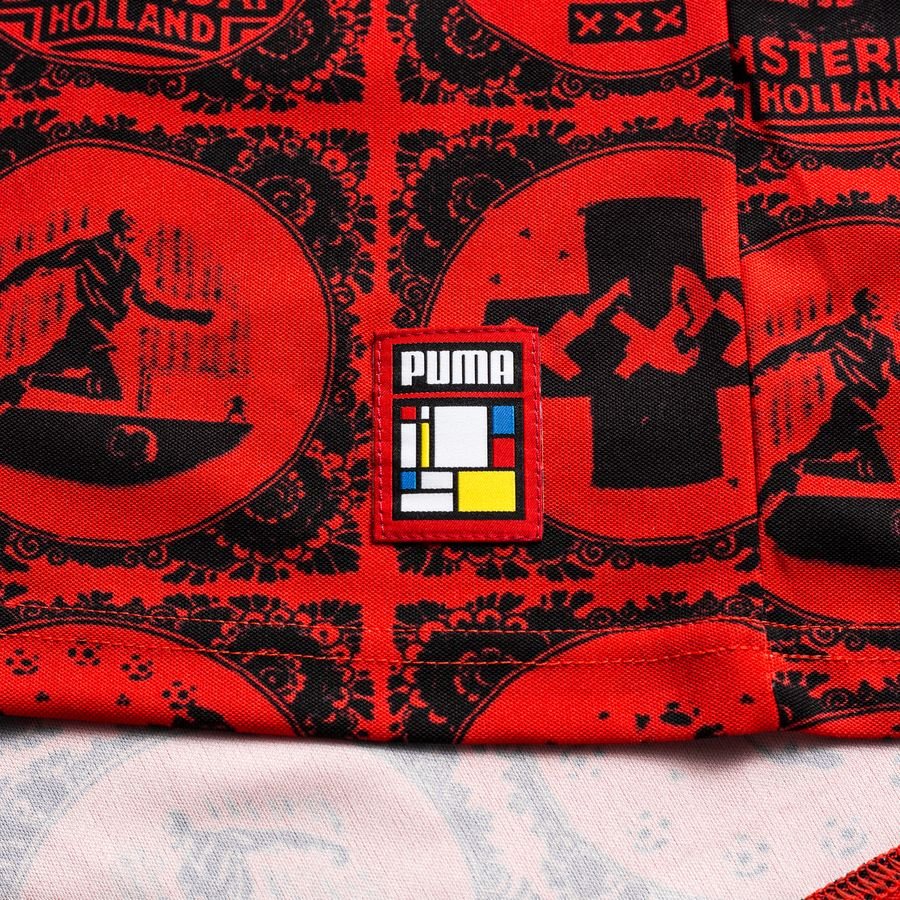 Puma Amsterdam City Influence Football Shirt - Puma Red / Puma Black ...