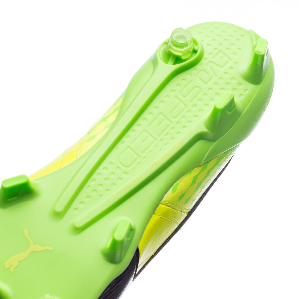 Puma evoSPEED 17 SL K-Leather FG - Safety Yellow / Puma Black / Green Gecko