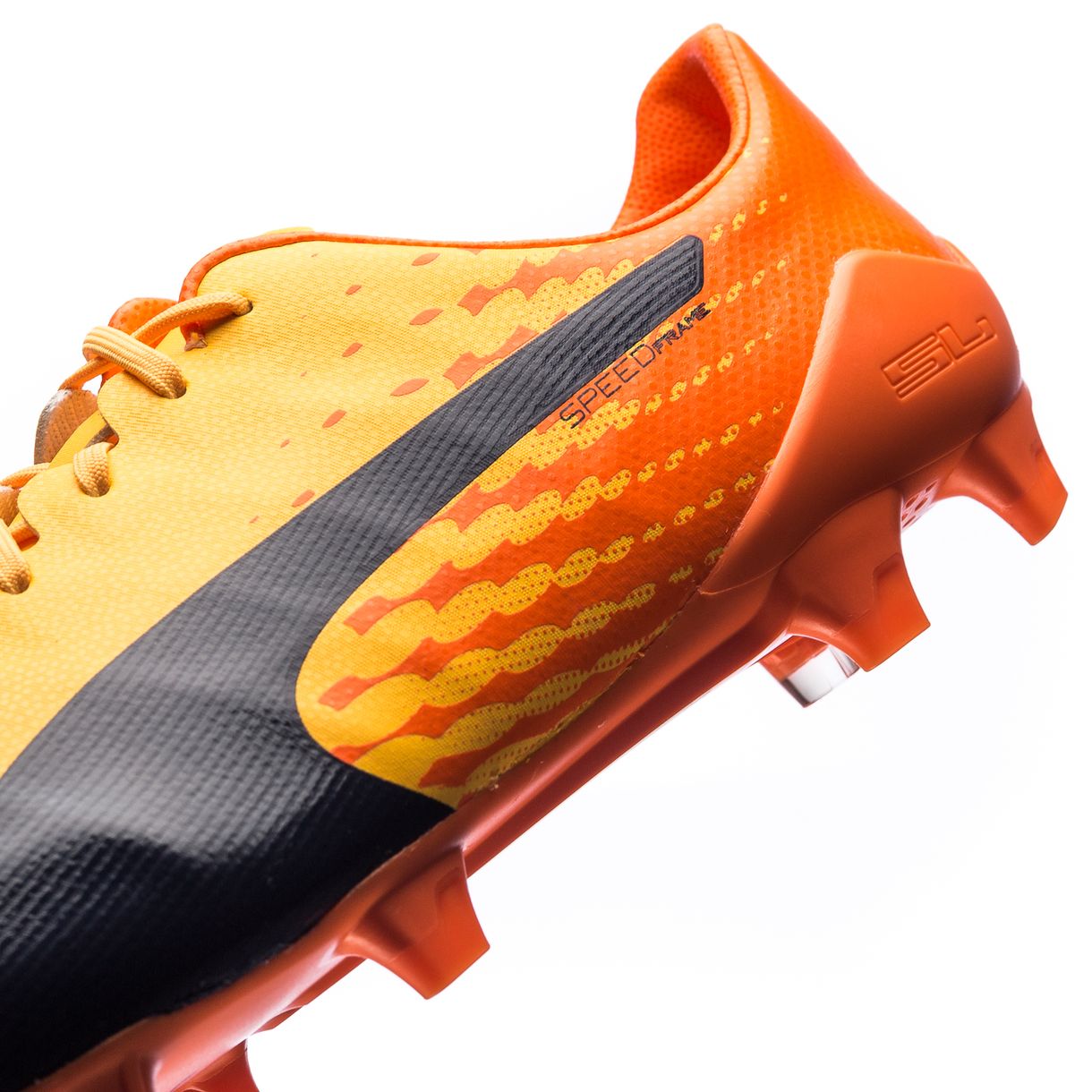 Puma evoSPEED 17 SL-S FG - Ultra Yellow / Peacoat / Orange Clownfish