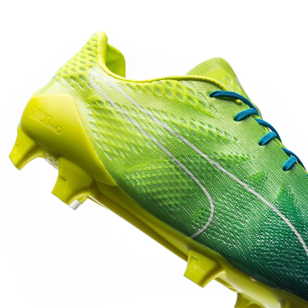 Puma evoSPEED Fresh 2.0 FG - Safety Yellow / Puma White / Blue Danube ...