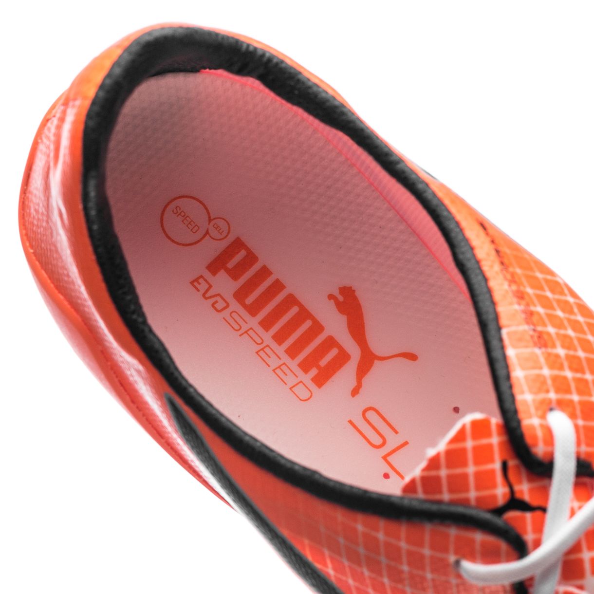Puma evoSPEED SL II FG - Puma White / Puma Black / Shocking Orange