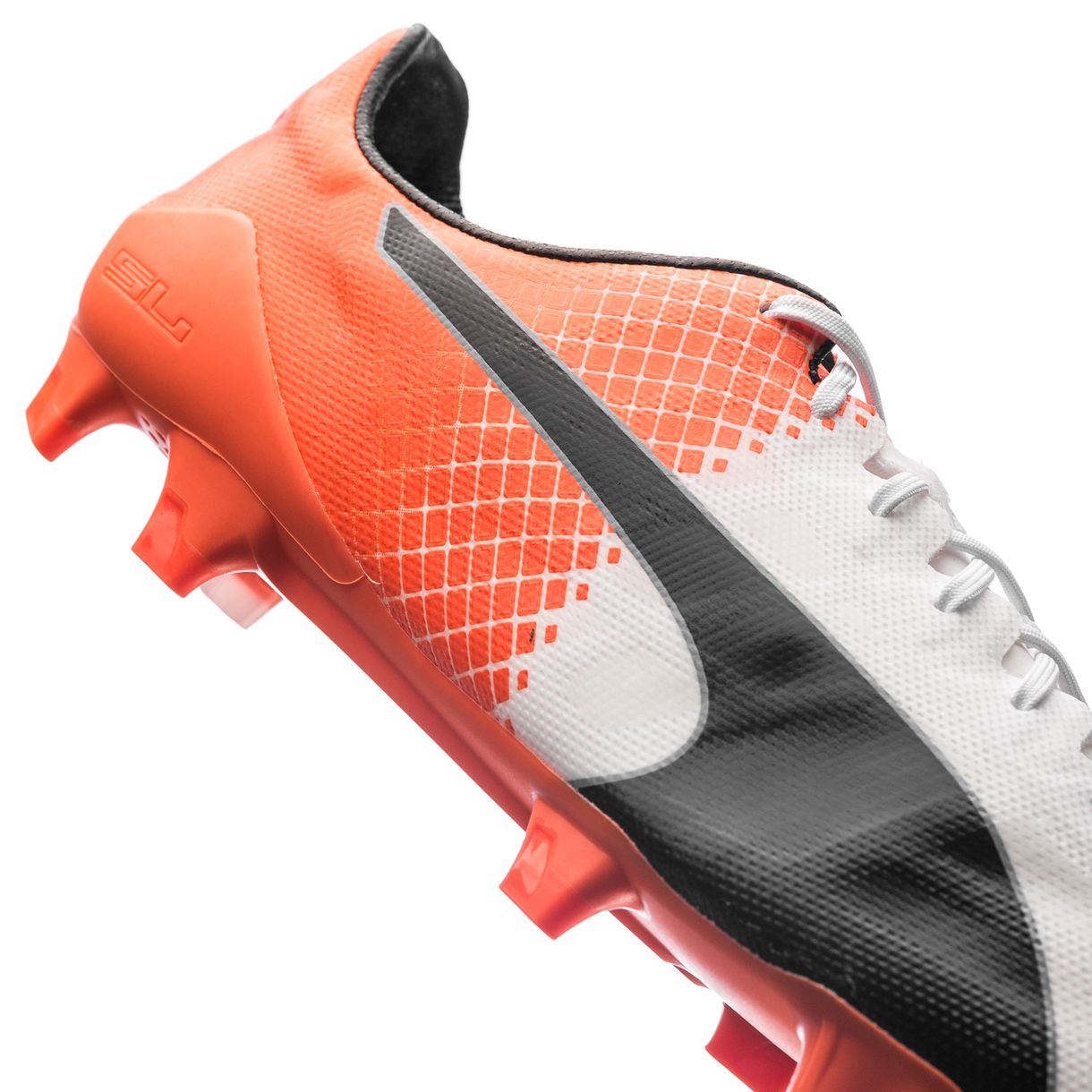 Puma evoSPEED SL II FG - Puma White / Puma Black / Shocking Orange