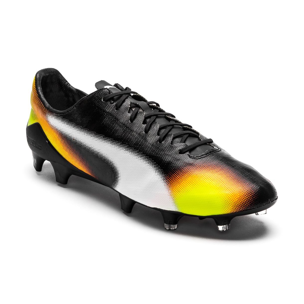 Puma evoSPEED SL II Graphic FG - Black / White / Safety Yellow / Orange